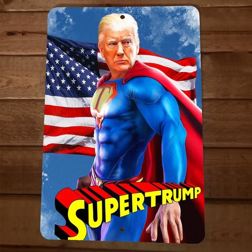 Supertrump Donald Trump 8x12 Metal Wall Sign Garage Poster America ...