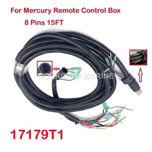 Cable Main Wire Harness for Mercury Remote Control Box 8 Pins 15FT ...