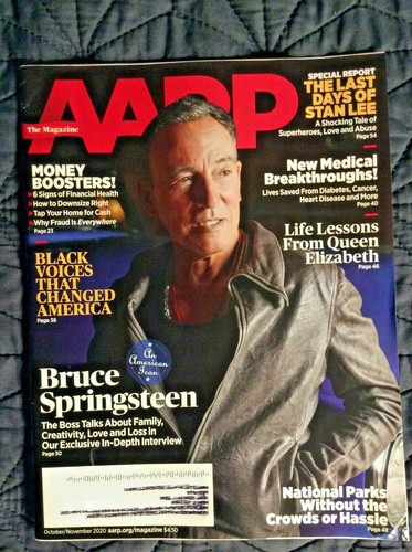 AARP MAGAZINE OCTOBER NOVEMBER 2020 BRUCE SPRINGSTEEN STAN LEE LAST ...