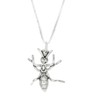 STERLING SILVER INSECT / SCORPION CHARM WITH BOX CHAIN NECKLACE | eBay