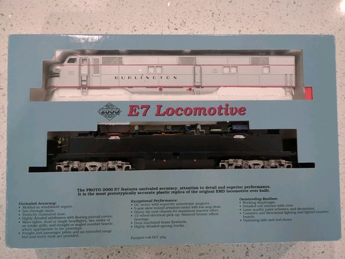 Proto 2000 E7 CB&Q Burlington #9920b Sound &DCC Diesel Locomotive Ho ...
