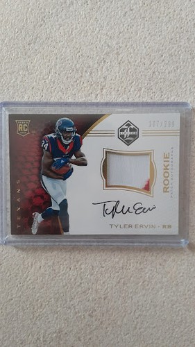 2016 Panini Limited Rookie Patch Autograph #114 Tyler Ervin RC RPA /299 ...