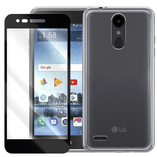 Anti-Shatter Screen Protector Film+Soft Slim TPU Case for LG Risio 3 LM ...