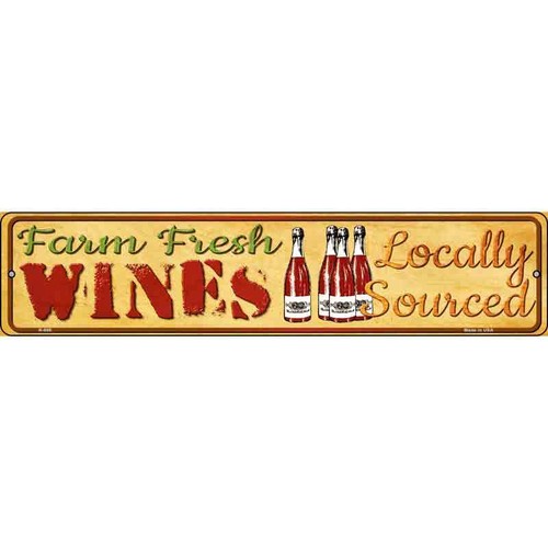 Farm Fresh Wines Novelty Small Street Sign K-686 | eBay
