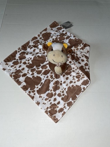 BABY ESSENTIALS BROWN COW SECURITY BLANKET LOVEY B3 | eBay