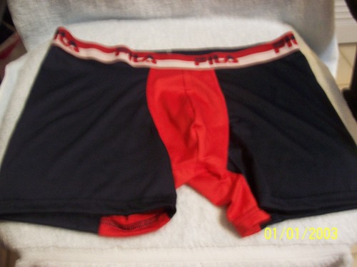 FILA Men's Extra Large Boxer Brief Underwear Navy Blue, Red, Gray | eBay