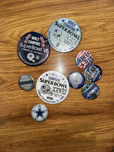 Lot Of Dallas Cowboys Super Bowl Champions Buttons Pins | eBay