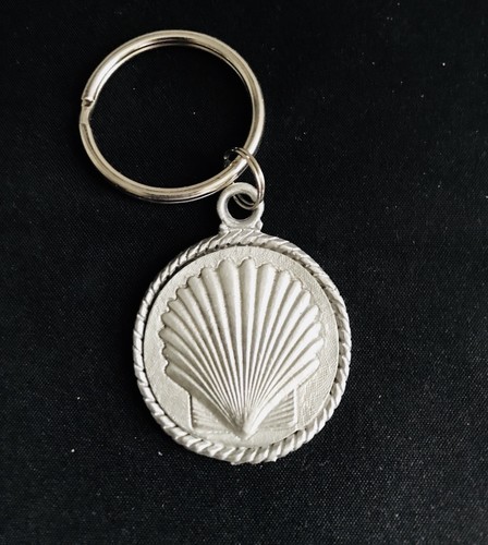 Fine Pewter Silver Sea Shell Ocean Beach Keychain D | eBay