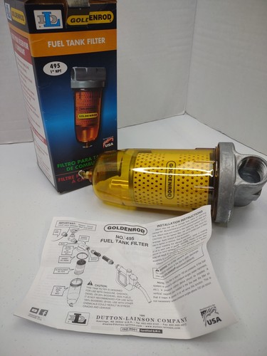 495 Bowl Fuel Tank Filter with 1" Female NPT Top Cap | eBay