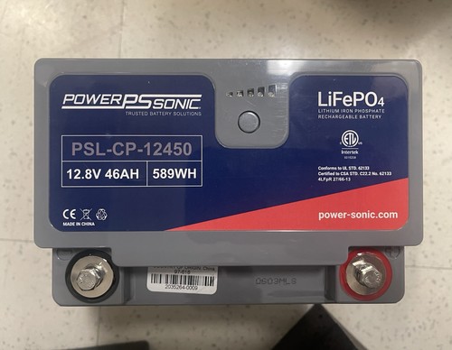 Power Sonic PSL-CP-12450 12.8V, 46.0Ah Lithium Iron Phosphate (LiFePO4 ...