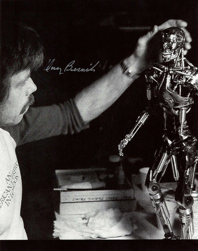 DOUG BESWICK SIGNED 11x14 PHOTO STOP MOTION TERMINATOR MODEL ILM ...