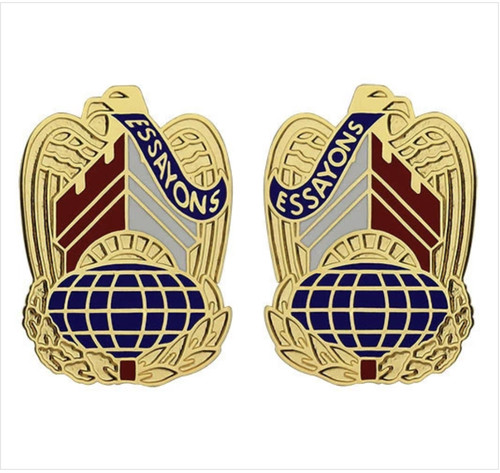 GENUINE U.S. ARMY CREST: CORP OF ENGINEER - ESSAYONS | eBay