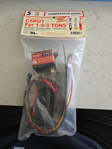 5-2-1 COMPRESSOR SAVER CSRU1 Hard Start Kit 1-2-3 tons AC HVAC ...