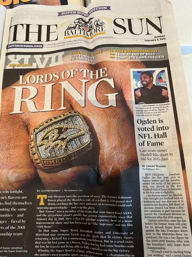 The Baltimore Sun newspaper, Ravens win Superbowl, Feb.3,2013 | eBay