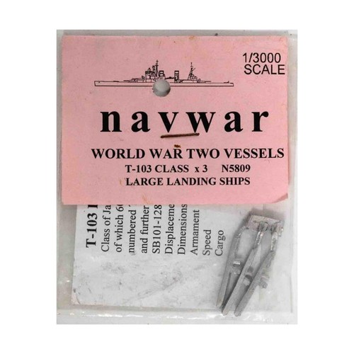 NavWar WWII Naval Vessels 1/3000 T-103 Class Large Landing Ships Pack ...
