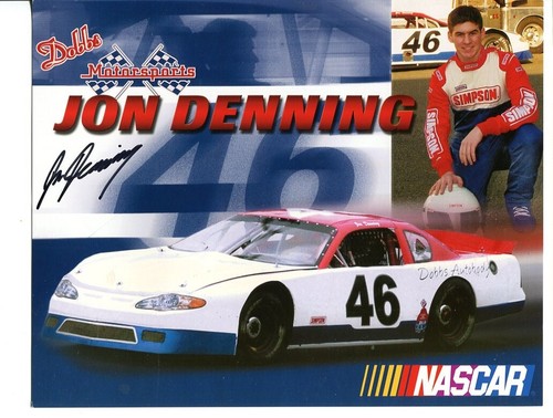 NASCAR auto racing JON DENNING signed AUTOGRAPH 1568 | eBay