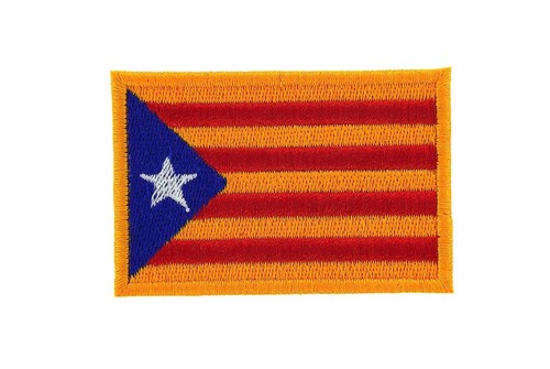 Flag patch patches backpack iron on catalonia catalan estrelada blava | eBay