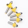 6Pc Round Over Bead Edge Forming Router Bit Set - 1/2" Shank ...