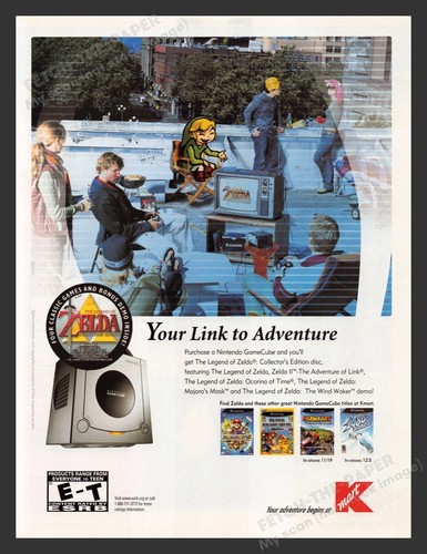 Nintendo GameCube The Legend of Zelda 2000s Video Game Print ...