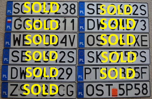 Poland - License Plate | eBay