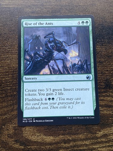 Rise of the Ants (196) Innistrad: Midnight Hunt MTG Magic The Gathering ...