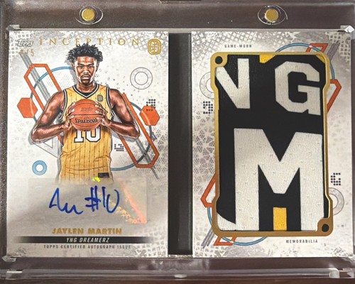 2023 TOPPS INCEPTION OTE TEAM NAME AUTO RELIC BOOK OF JAYLEN MARTIN 3/5 ...