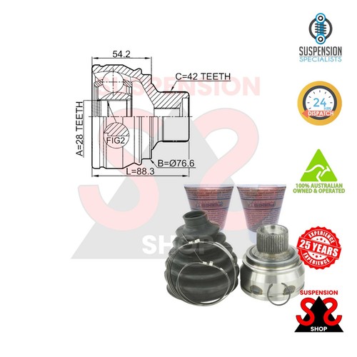 Front Axle Cv Joint Kit, Drive Shaft Suit AUDI A5 1.8 TFSI 4M0407271D ...