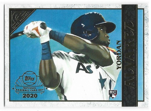 YORDAN ALVAREZ 2020 TOPPS GALLERY NATIONAL BASEBALL CARD DAY ROOKIE ...