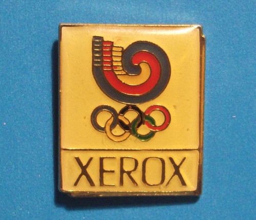 SEOUL 1988 OLYMPIC RING - OLYMPICS RINGS & LOGO - XEROX - VINTAGE LAPEL ...