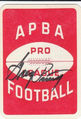 GREG PRUITT Autographed Signed 1973 APBA GAME card Cleveland Browns COA ...