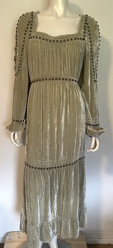 Double D Ranch Velvet Blessing Dress NWT XL Conchos Studs Greystone ...