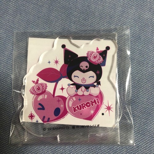 Sanrio Kuromi Acrylic Stand Drink Stand Pink Character 3D Used | eBay