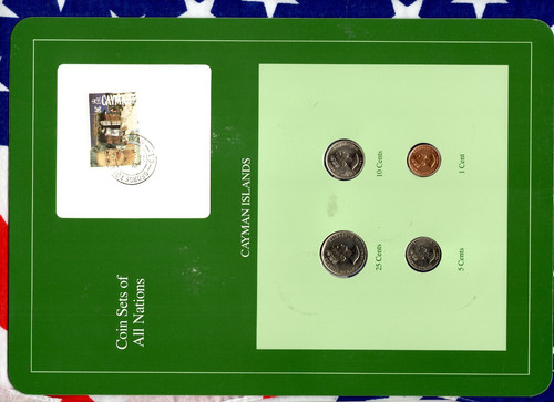 Coin Sets of All Nations Cayman Islands UNC 10 ct 1987 1,5,25 cents ...
