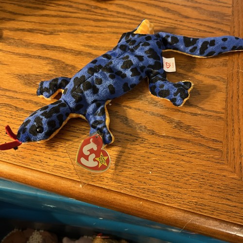 TY Beanie Baby - LIZZY the Lizard (13 inch) - MWMTs Stuffed Animal Toy ...