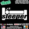2 Pack - ZZZ SLEEPING PANDA funny jdm sleeper (5" LIME GREEN)Vinyl ...
