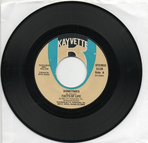 Facts Of Life Sometimes / Love Is The Final Truth on Kayvette | eBay