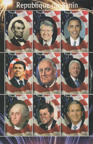 PRESIDENTS OF THE UNITED STATES USA REAGAN OBAMA JFK 2009 MNH STAMP ...