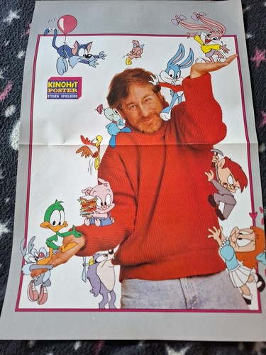 Harrison Ford, Steven Spielberg,Poster from German magazine Kinohit in ...