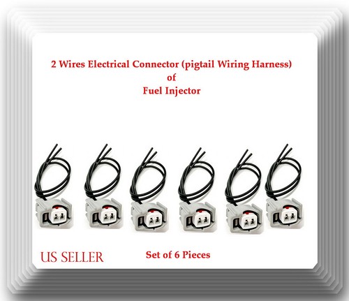 6 X Connector of Fuel Injector FJ1083 Fits 4Runner FJ Cruiser Tacoma ...