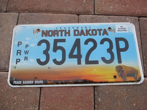 North Dakota PRP PWR license plate # 35423 P | eBay