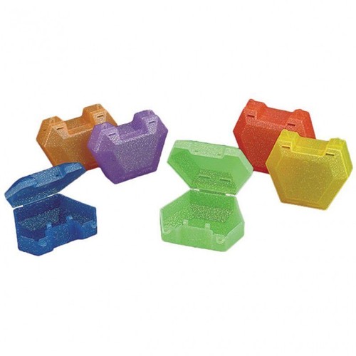 Plasdent Glitter Retainer Box - Assorted Colors, 3-1/4"W x 2-1/2"L x 1 ...