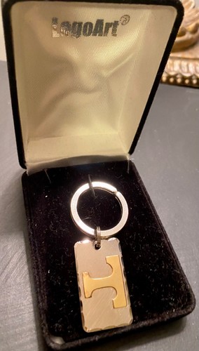 GOLD PLATED OVER STERLING SILVER TENNESSEE POWER "T" KEY CHAIN BY ...