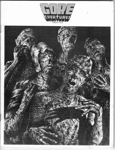 GORE CREATURES #25 - 1976 fanzine - Bernard Hermann, MAGIC SWORD, Gene ...