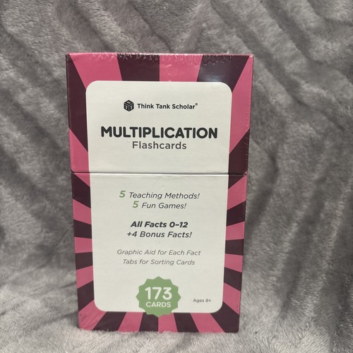 Think Tank Scholar Multiplication Flash Cards Full Box Set 173 Card Kit ...