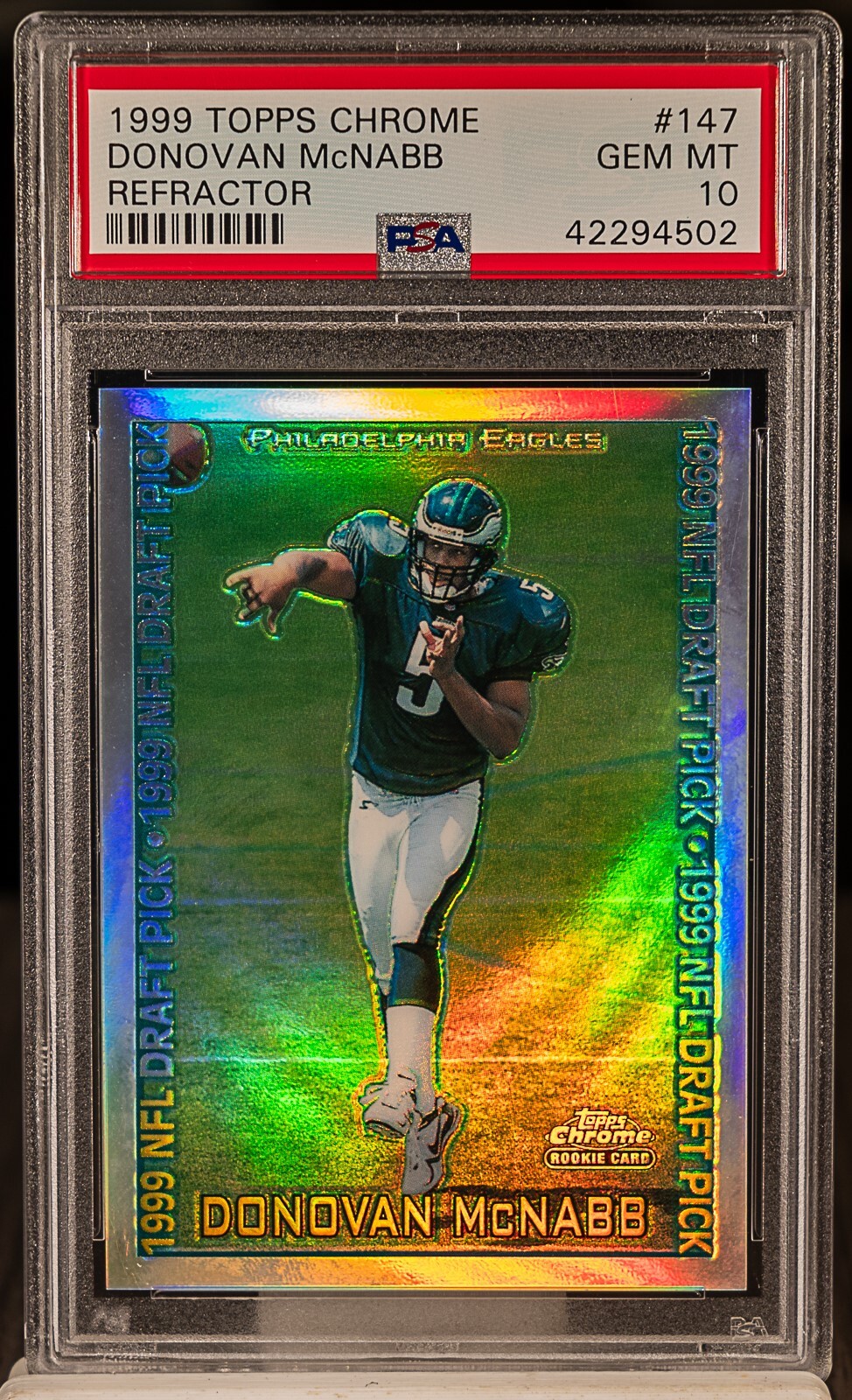 Donovan McNabb 1999 Topps Chrome #147 Refractor Price Guide - Sports ...