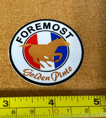 Foremost Golden Pinto Minibike Mini bike Helmet 2" Sticker decal | eBay