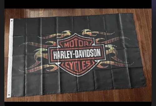 Harley Davidson Flag New Motorcycle 3x5 ft Banner Garden Garage Sign | eBay