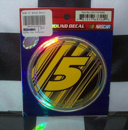 KYLE BUSCH #5 2007 DRIVERS SELECT RACING NASCAR 3" ROUND DECAL STICKER ...