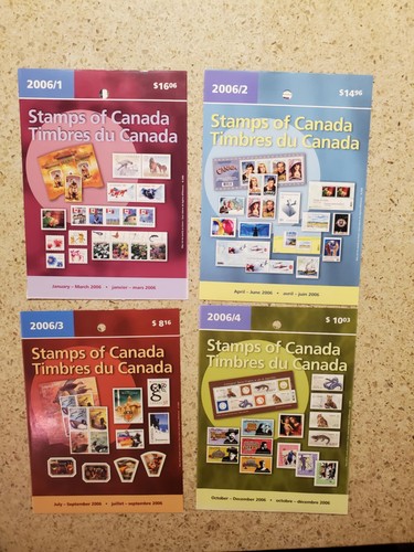 Stamps of Canada 2006 Quarterly Pack FULL YEAR - Annual Collection ...