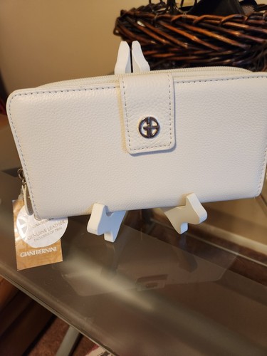 Giani Bernini Softy Core Leather Wallet White NWT | eBay